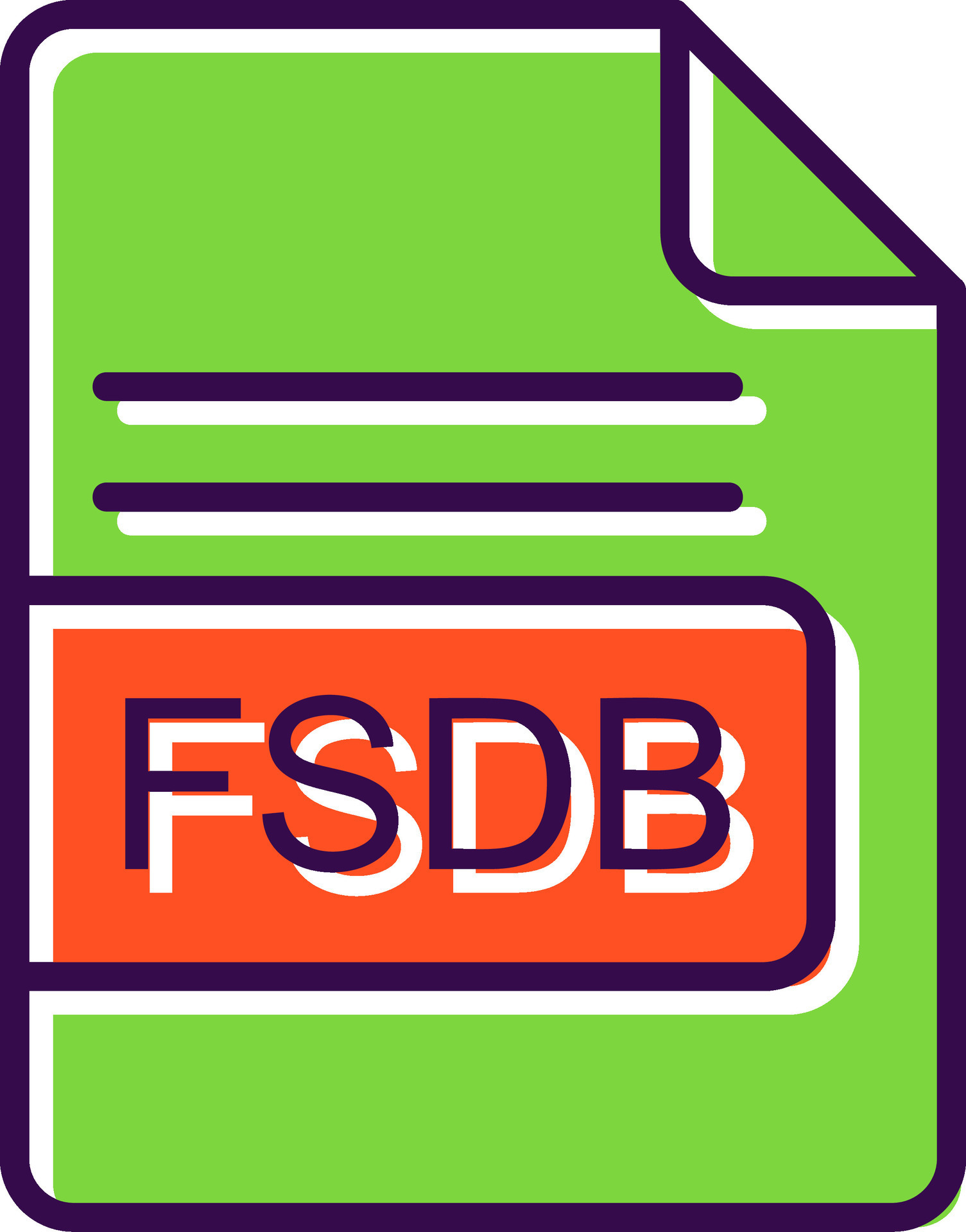 FSDB File Format filled Design Icon 44056642 Vector Art at Vecteezy