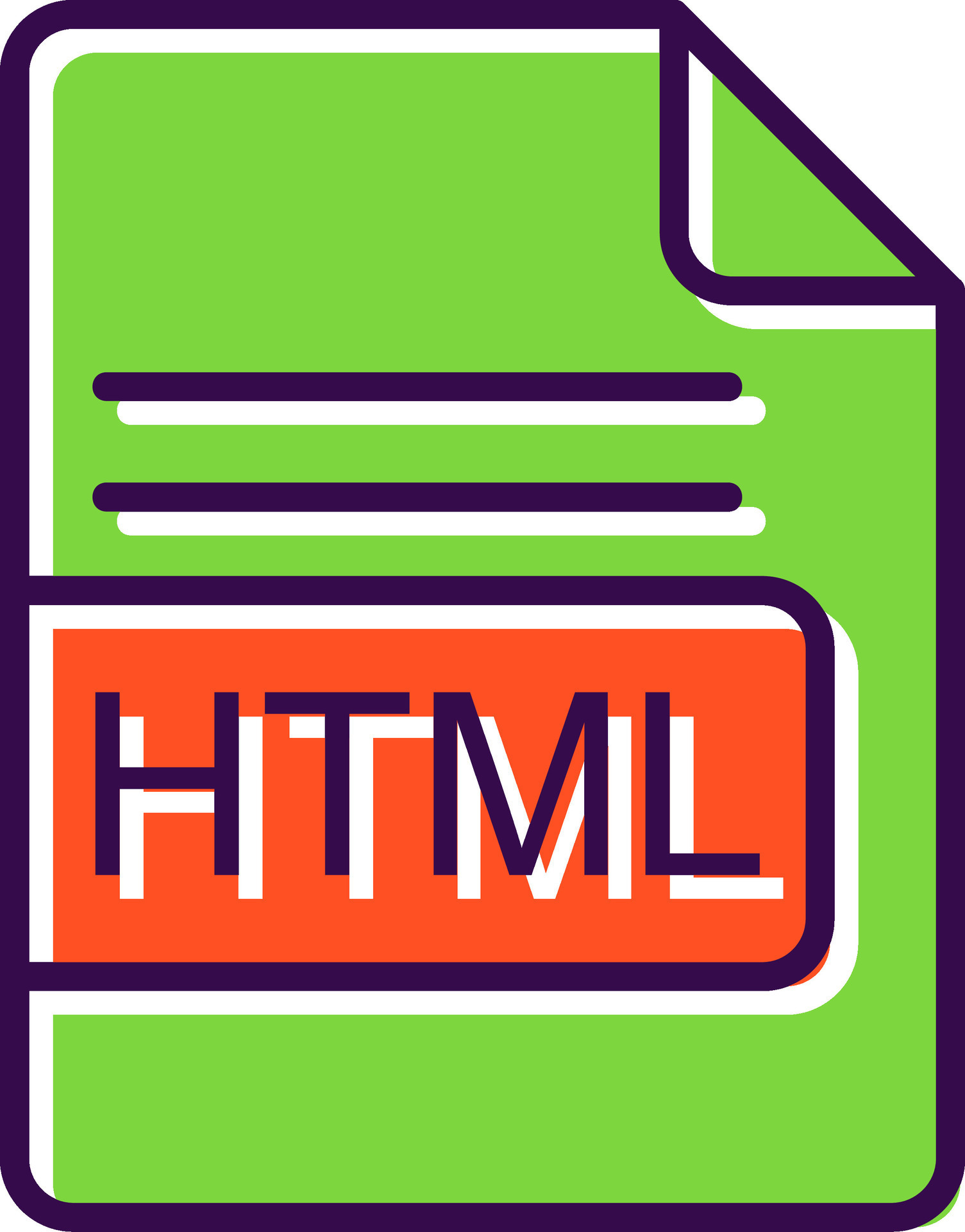 Html File Format Filled Design Icon 44056678 Vector Art At Vecteezy