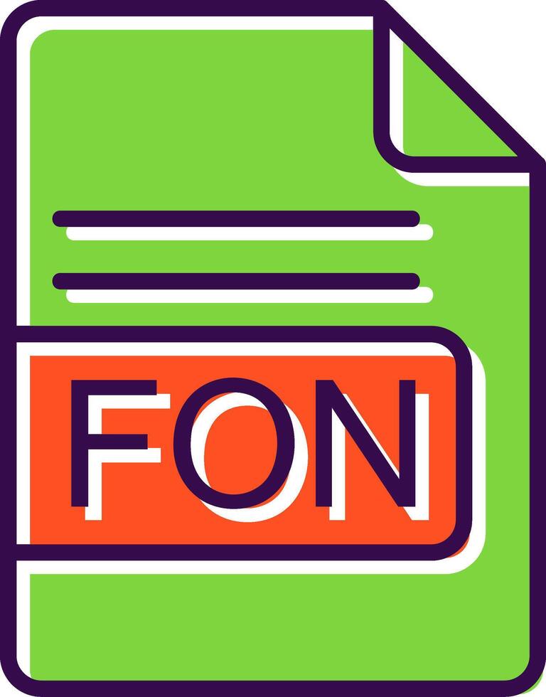 FON File Format filled Design Icon 44056689 Vector Art at Vecteezy
