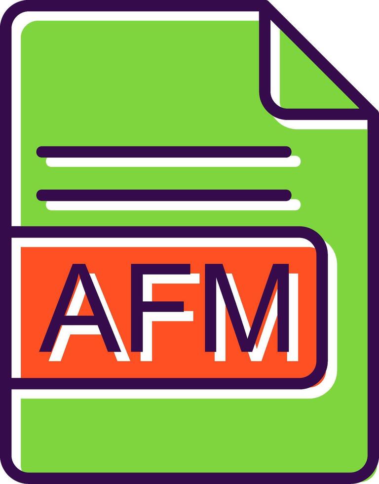 AFM File Format filled Design Icon 44056851 Vector Art at Vecteezy