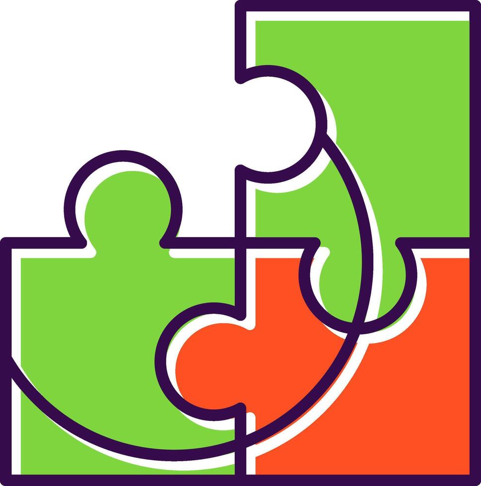 Puzzled filled Design Icon 44059623 Vector Art at Vecteezy