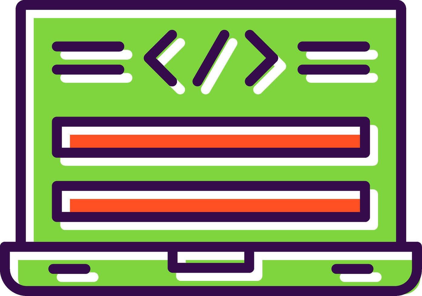 Html Code filled Design Icon 44060275 Vector Art at Vecteezy