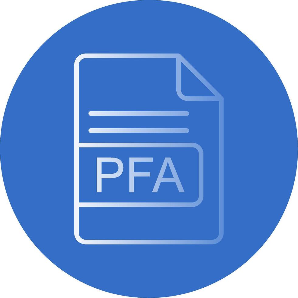 Pfa File Format Flat Bubble Icon 44060805 Vector Art At Vecteezy