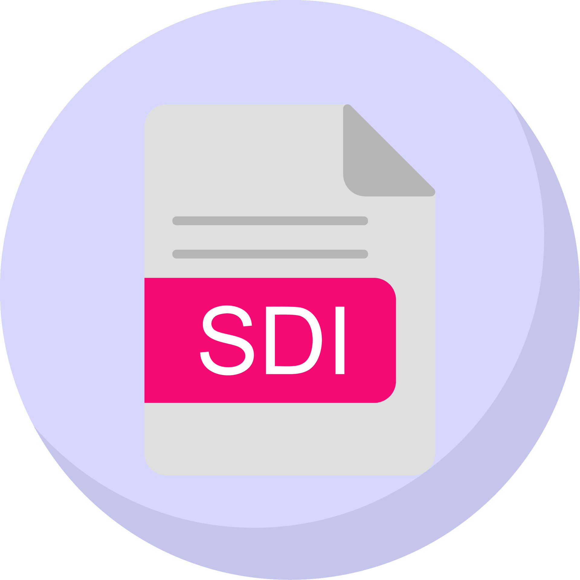 Sdi File Format Flat Bubble Icon 44060821 Vector Art At Vecteezy