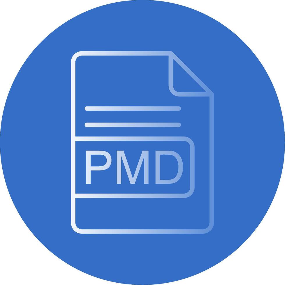 pmd archivo formato plano burbuja icono 44061195 Vector en Vecteezy