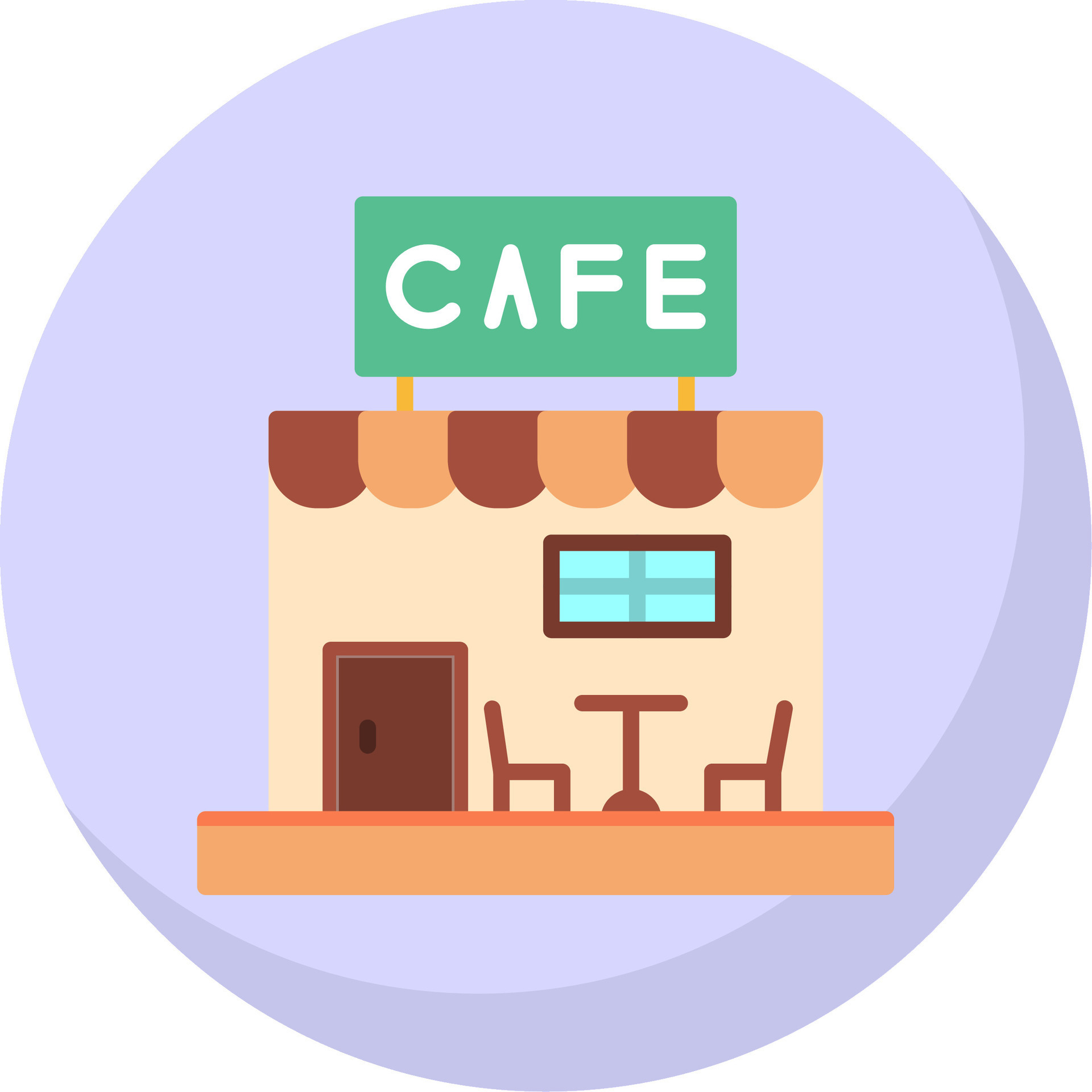 Cafe Flat Bubble Icon 44061587 Vector Art at Vecteezy
