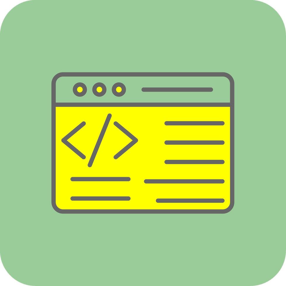 Programming Filled Yellow Icon 44063819 Vector Art at Vecteezy