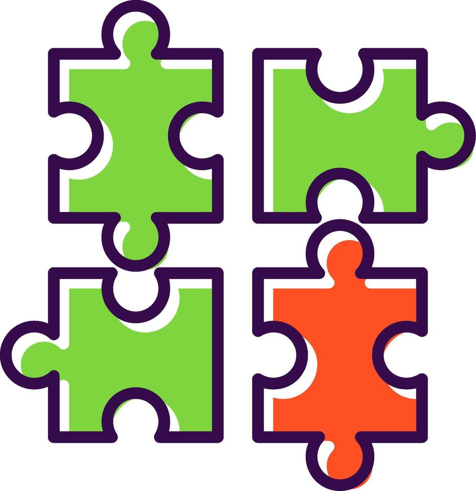 Jigsaw filled Design Icon 44065463 Vector Art at Vecteezy