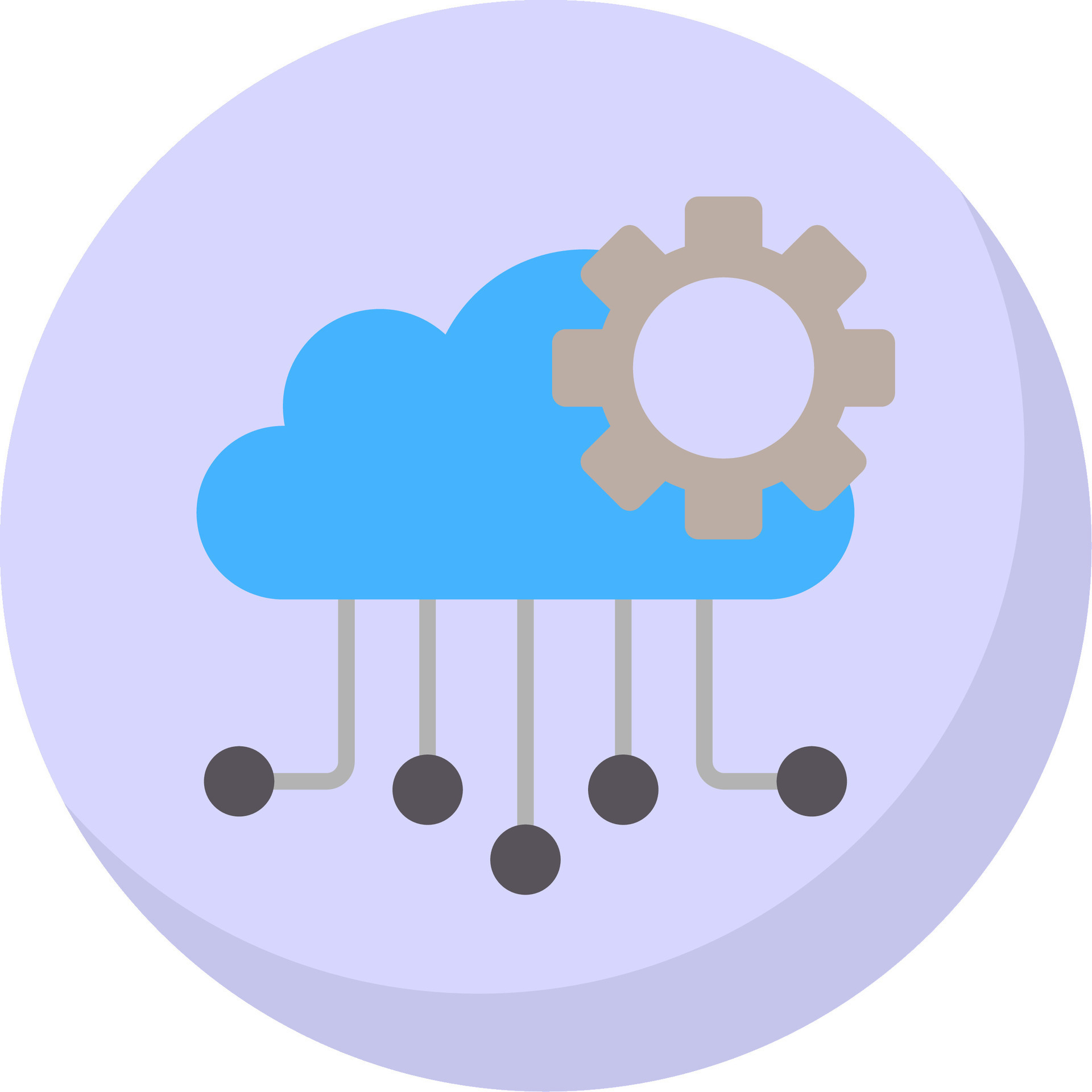 Cloud Computing Flat Bubble Icon 44066810 Vector Art at Vecteezy