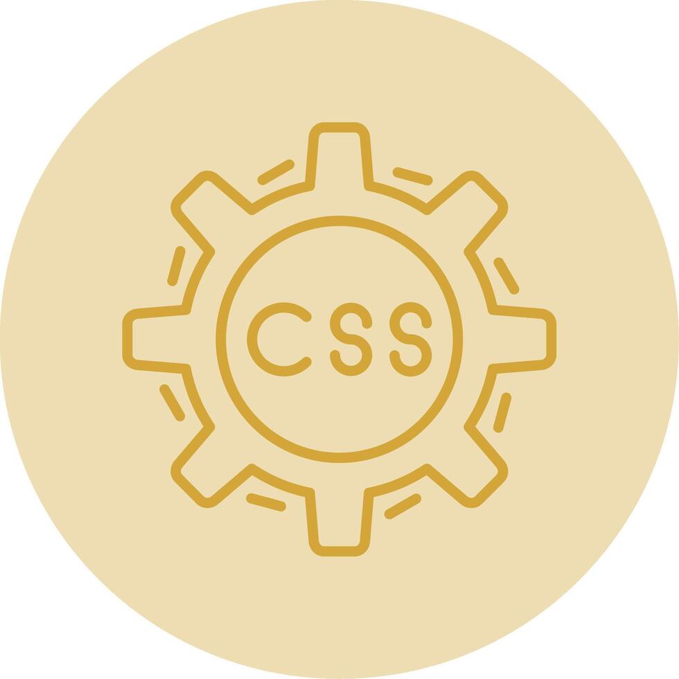 Css Coding Line Yellow Circle Icon 44068048 Vector Art At Vecteezy