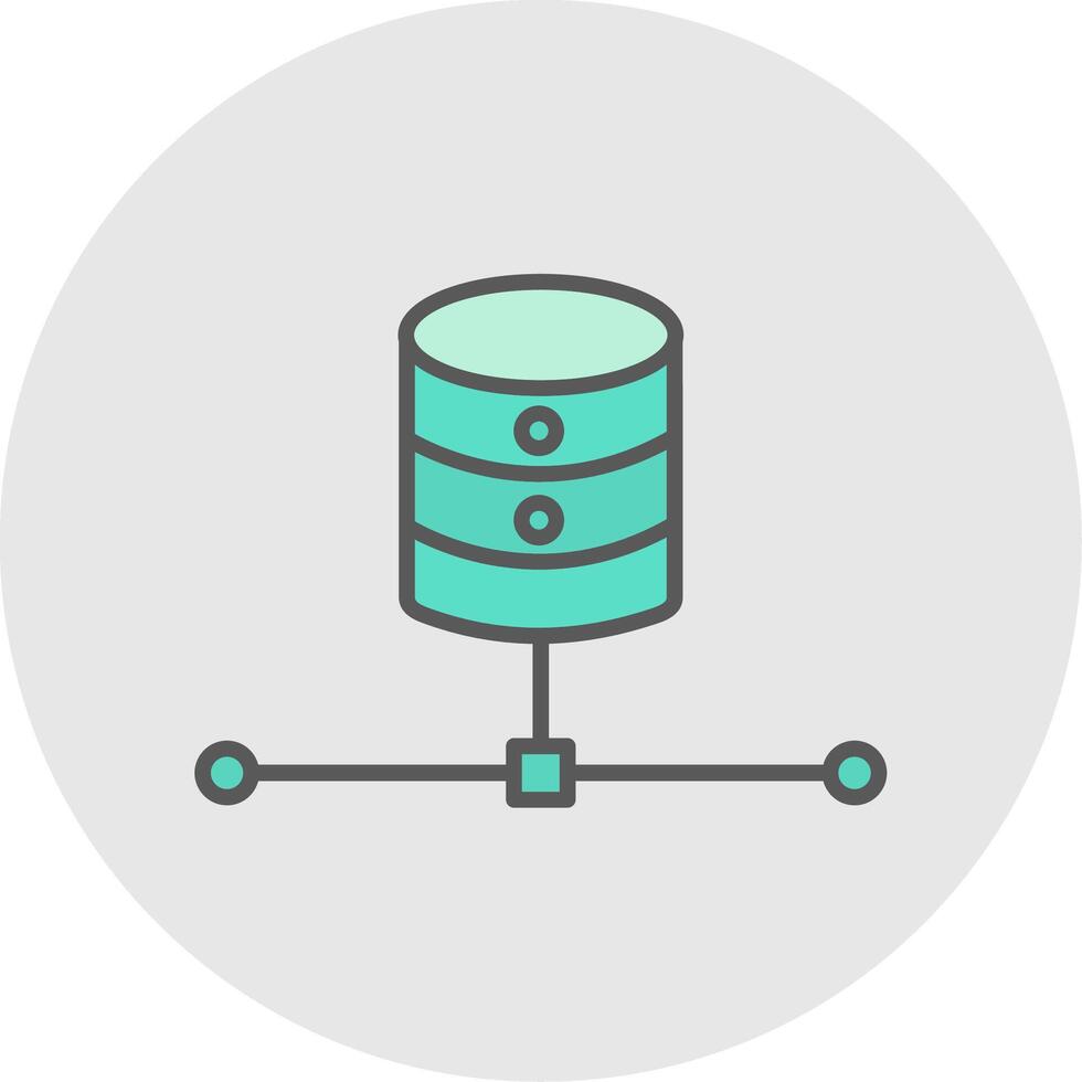 Database Line Filled Light Icon 44072555 Vector Art at Vecteezy