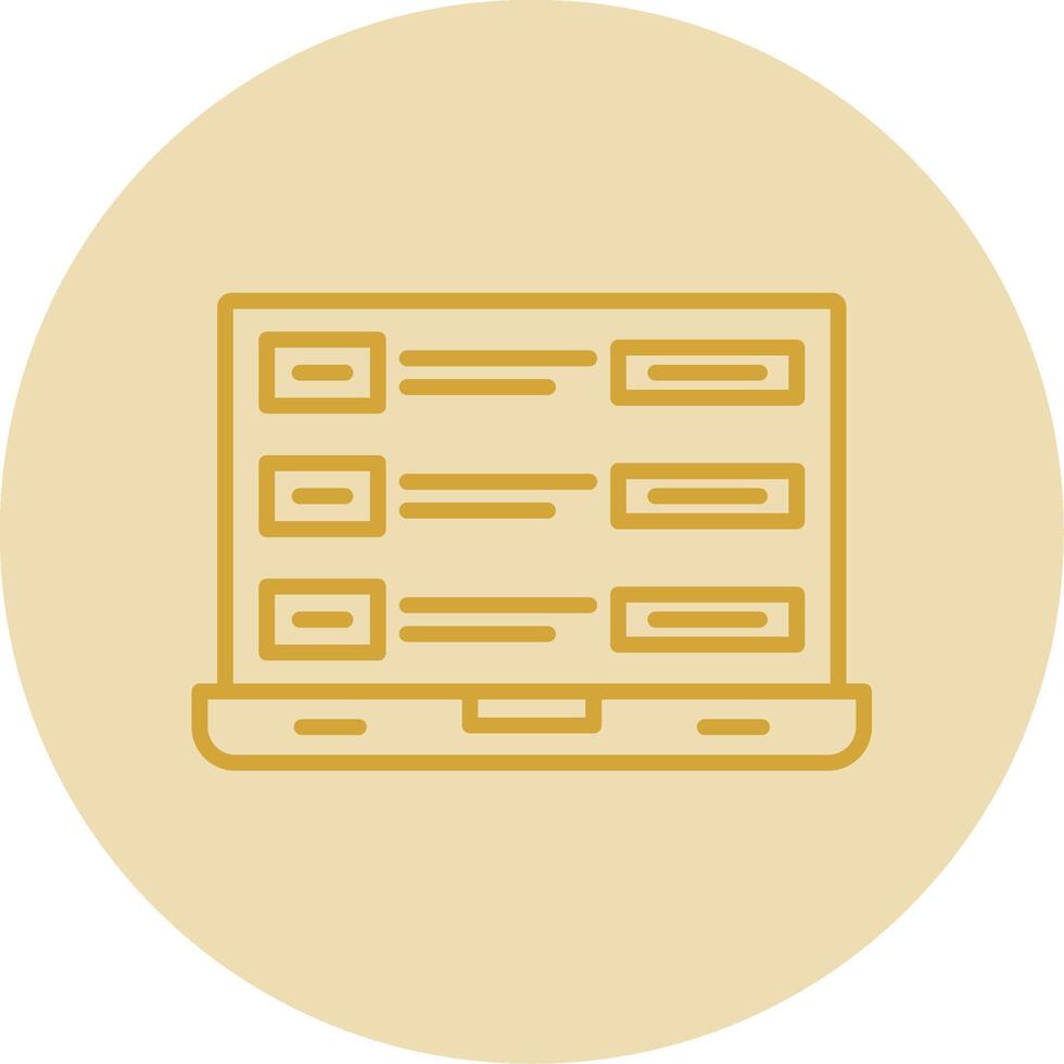 Tasks Line Yellow Circle Icon 44073305 Vector Art at Vecteezy