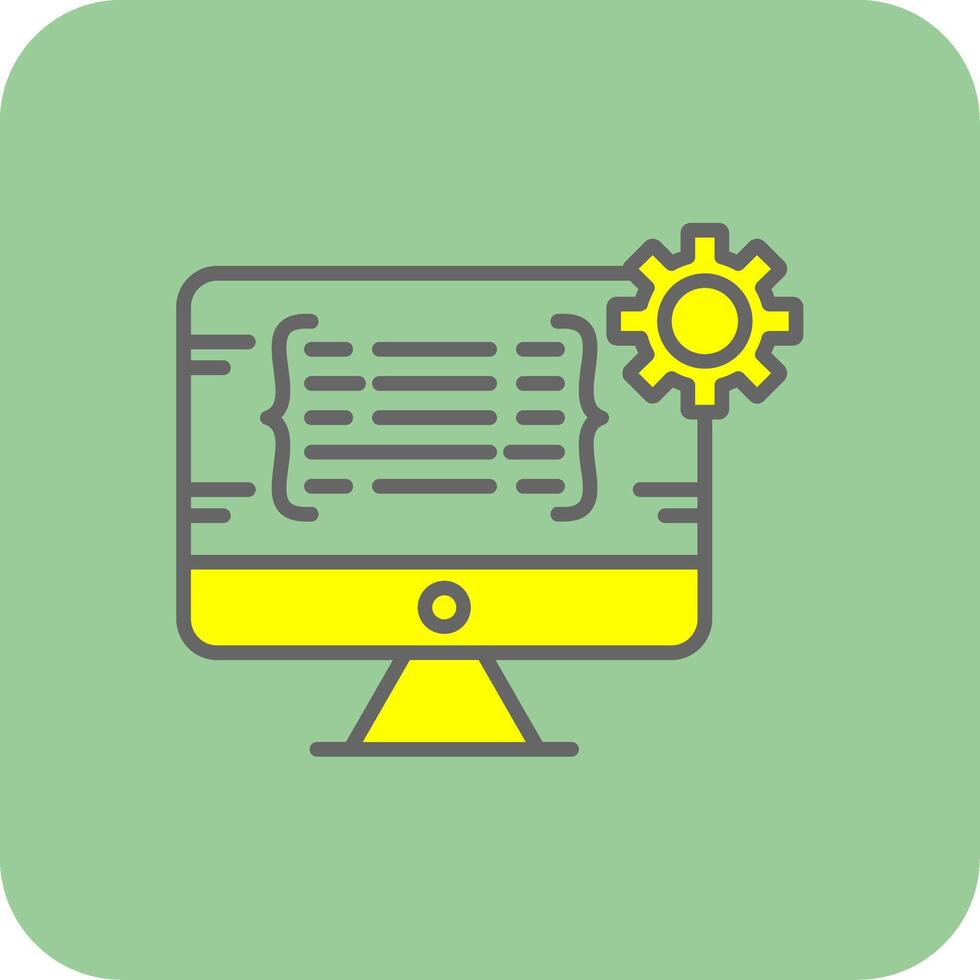 Programming Filled Yellow Icon 44076823 Vector Art at Vecteezy