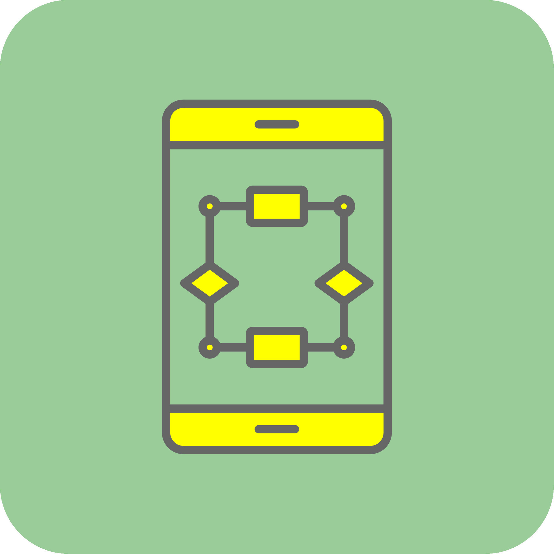 Algorithm Filled Yellow Icon 44077776 Vector Art at Vecteezy