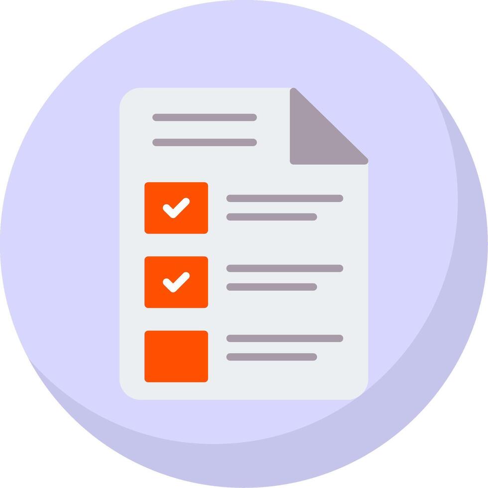 Checklist Flat Bubble Icon 44077821 Vector Art at Vecteezy