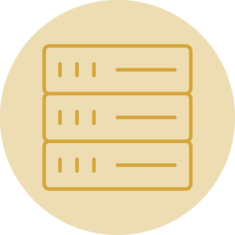 Database Line Yellow Circle Icon 44080687 Vector Art at Vecteezy