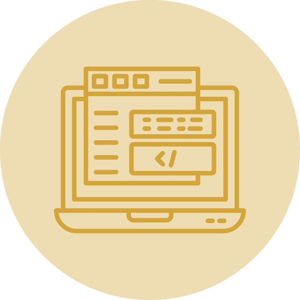 Code Line Yellow Circle Icon 44081473 Vector Art at Vecteezy