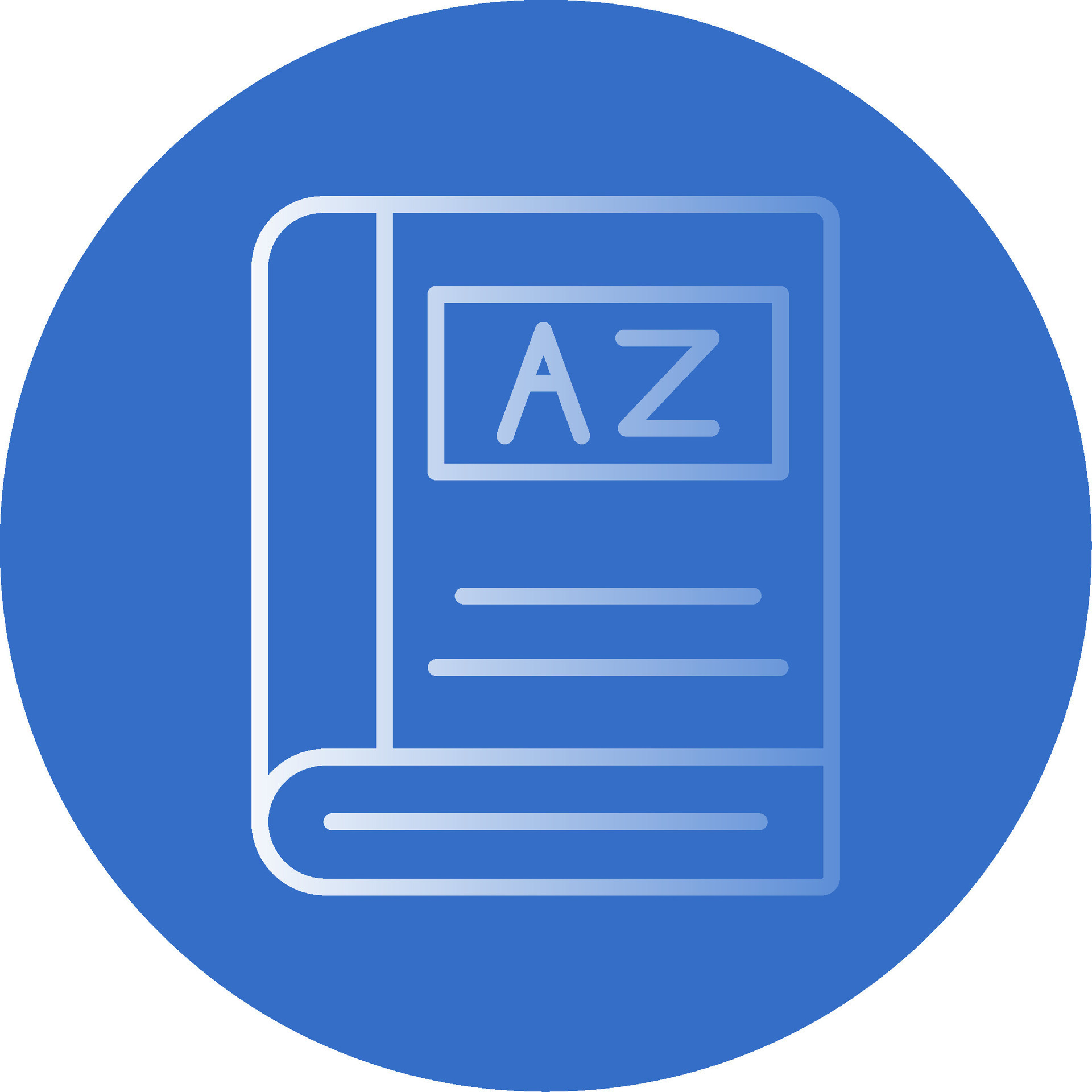 Dictionary Flat Bubble Icon 44082384 Vector Art at Vecteezy