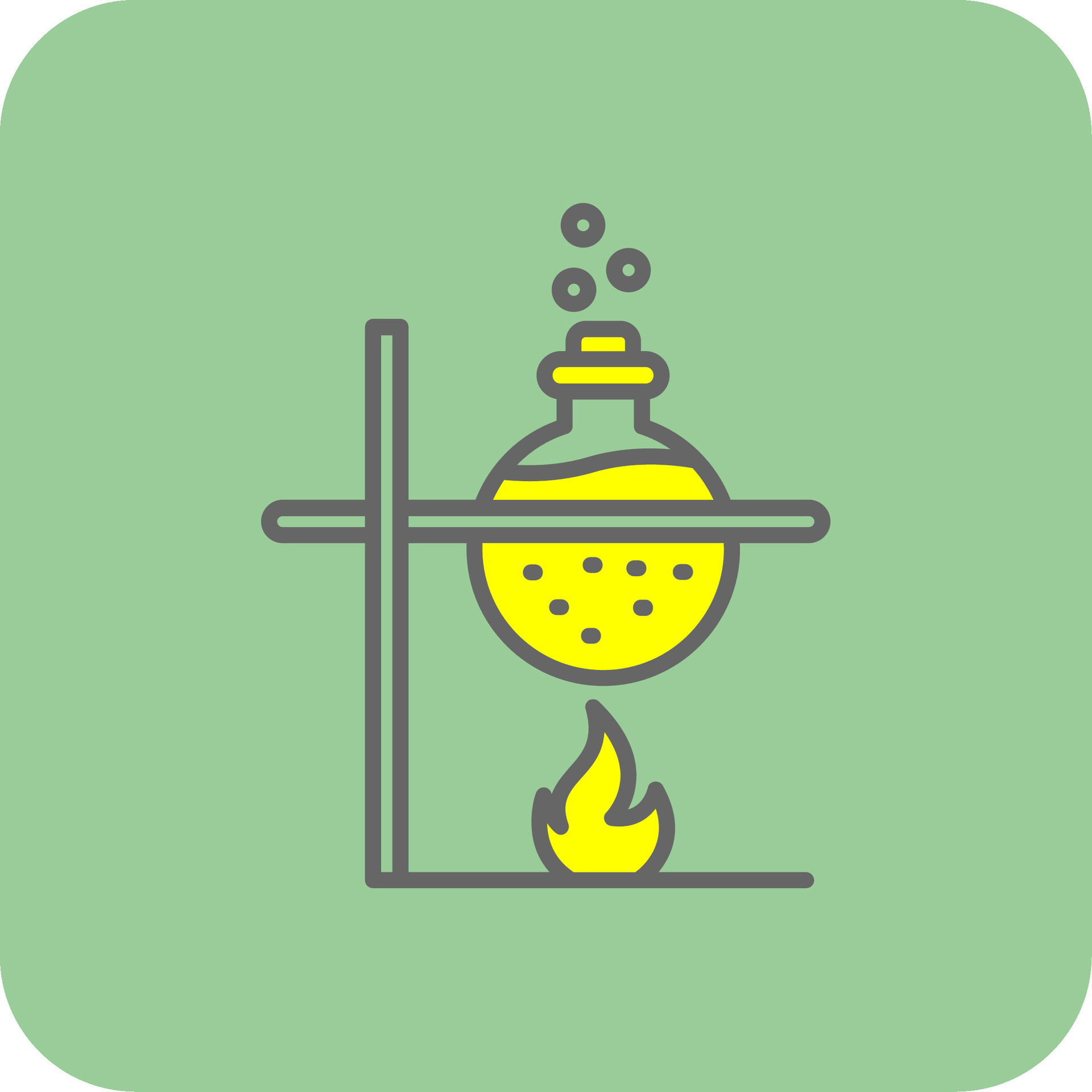 Flask Filled Yellow Icon 44083199 Vector Art at Vecteezy