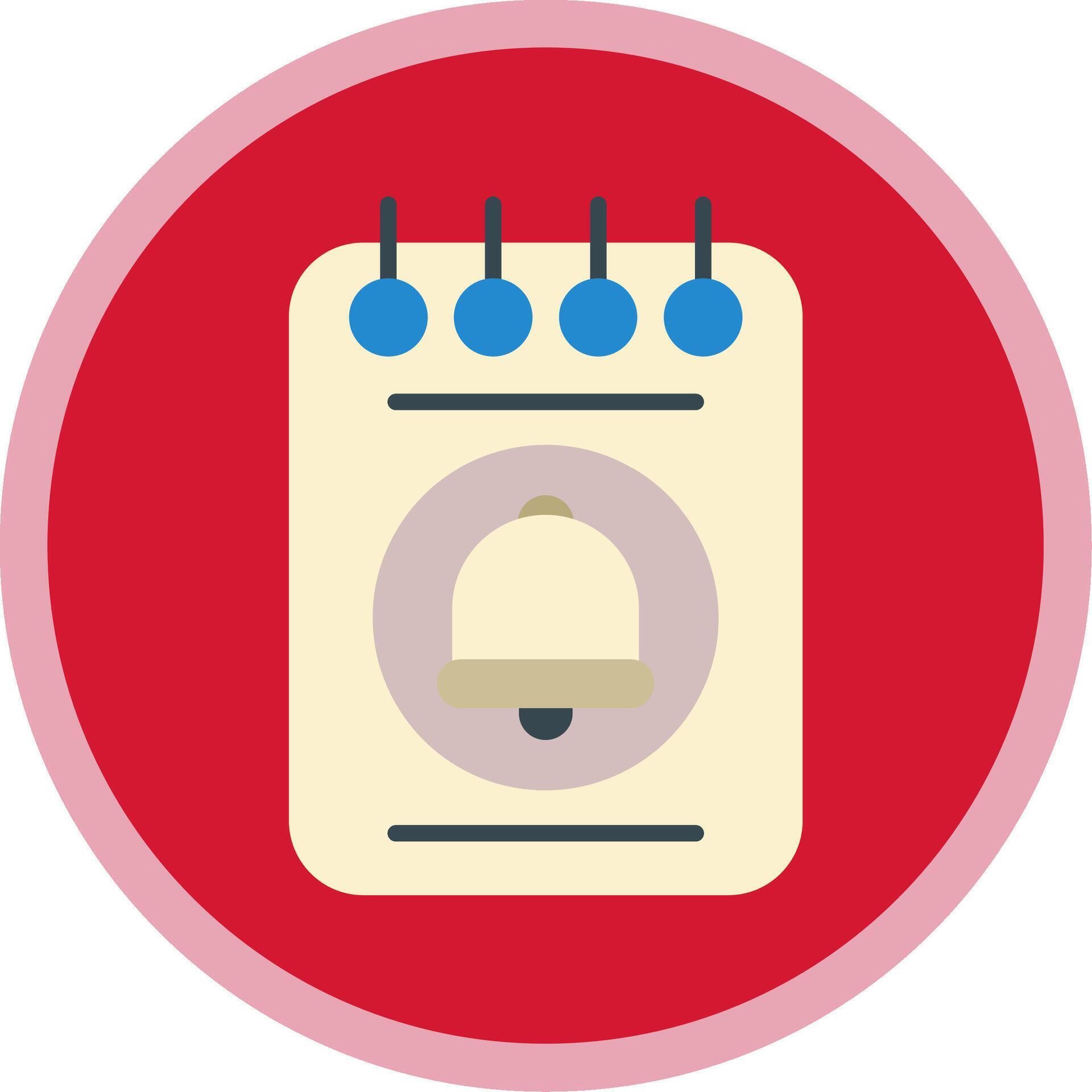 Notepad Flat Multi Circle Icon 44087028 Vector Art at Vecteezy