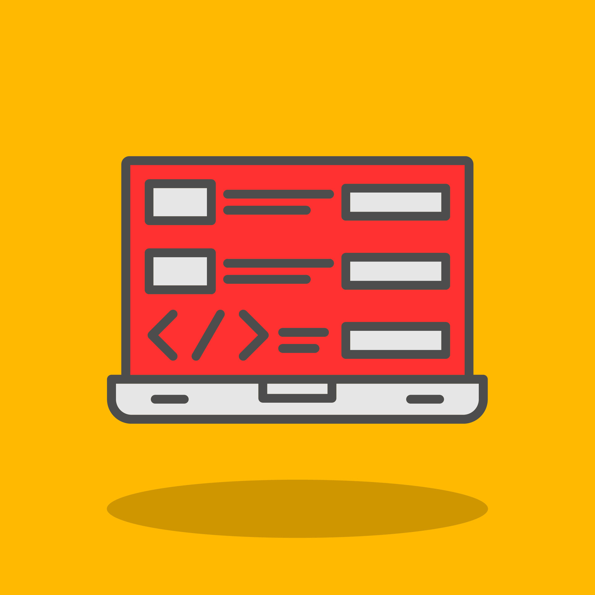 Coding Filled Shadow Icon 44087178 Vector Art at Vecteezy