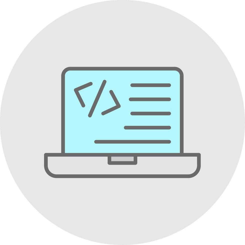 Programming Line Filled Light Icon 44090745 Vector Art at Vecteezy