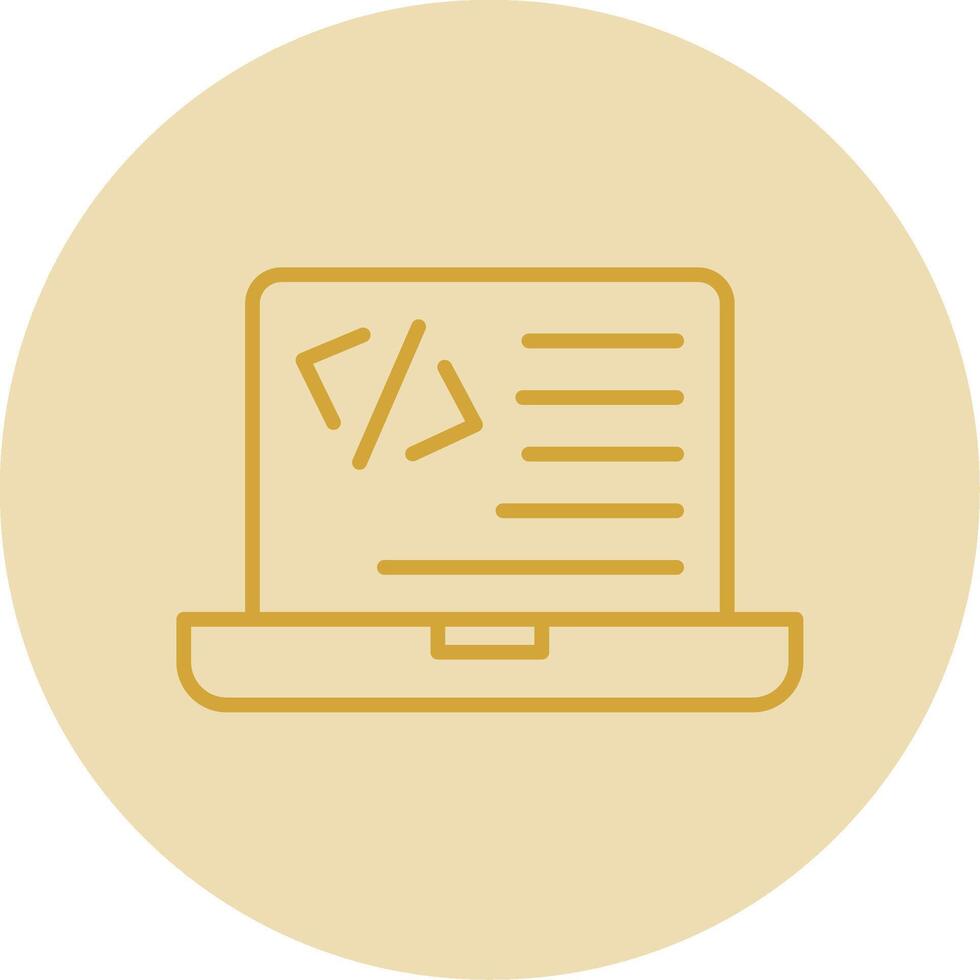 Programming Line Yellow Circle Icon 44091762 Vector Art at Vecteezy