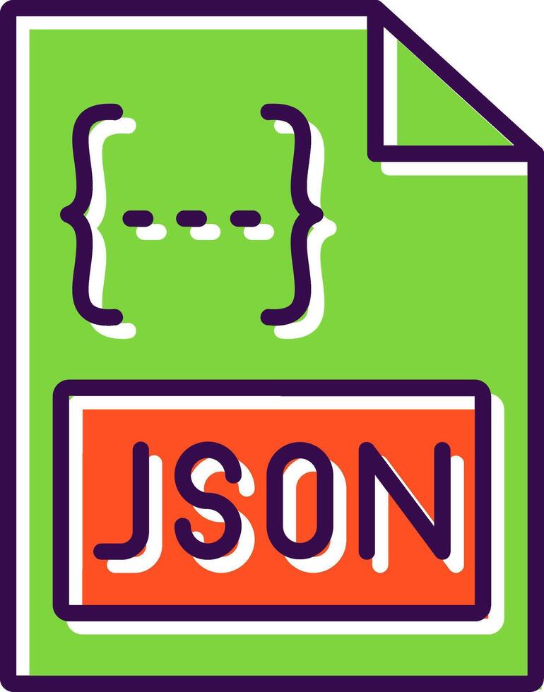 Json filled Design Icon 44094963 Vector Art at Vecteezy