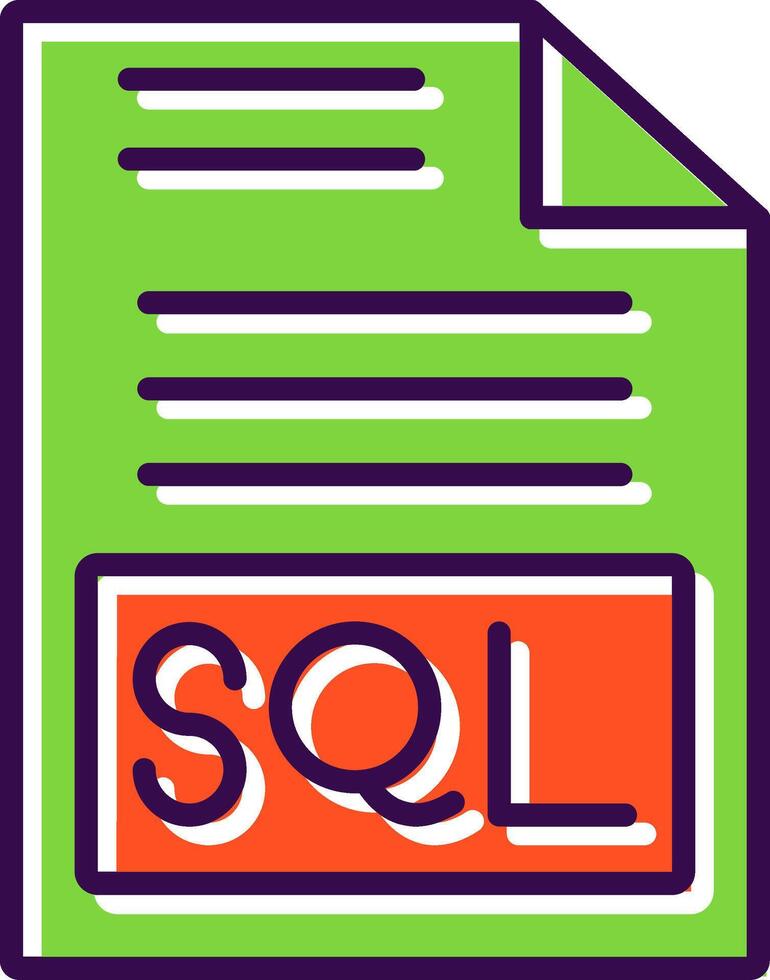 Sql filled Design Icon 44094968 Vector Art at Vecteezy