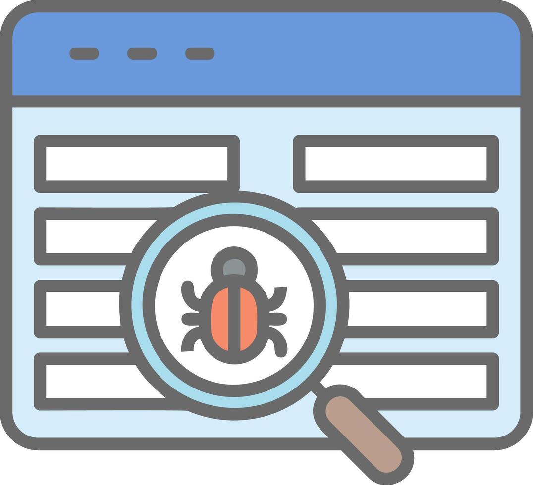Bug Problem Line Filled Light Icon 44095274 Vector Art at Vecteezy