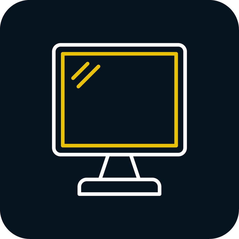 Monitor Screen Line Red Circle Icon 44098384 Vector Art at Vecteezy