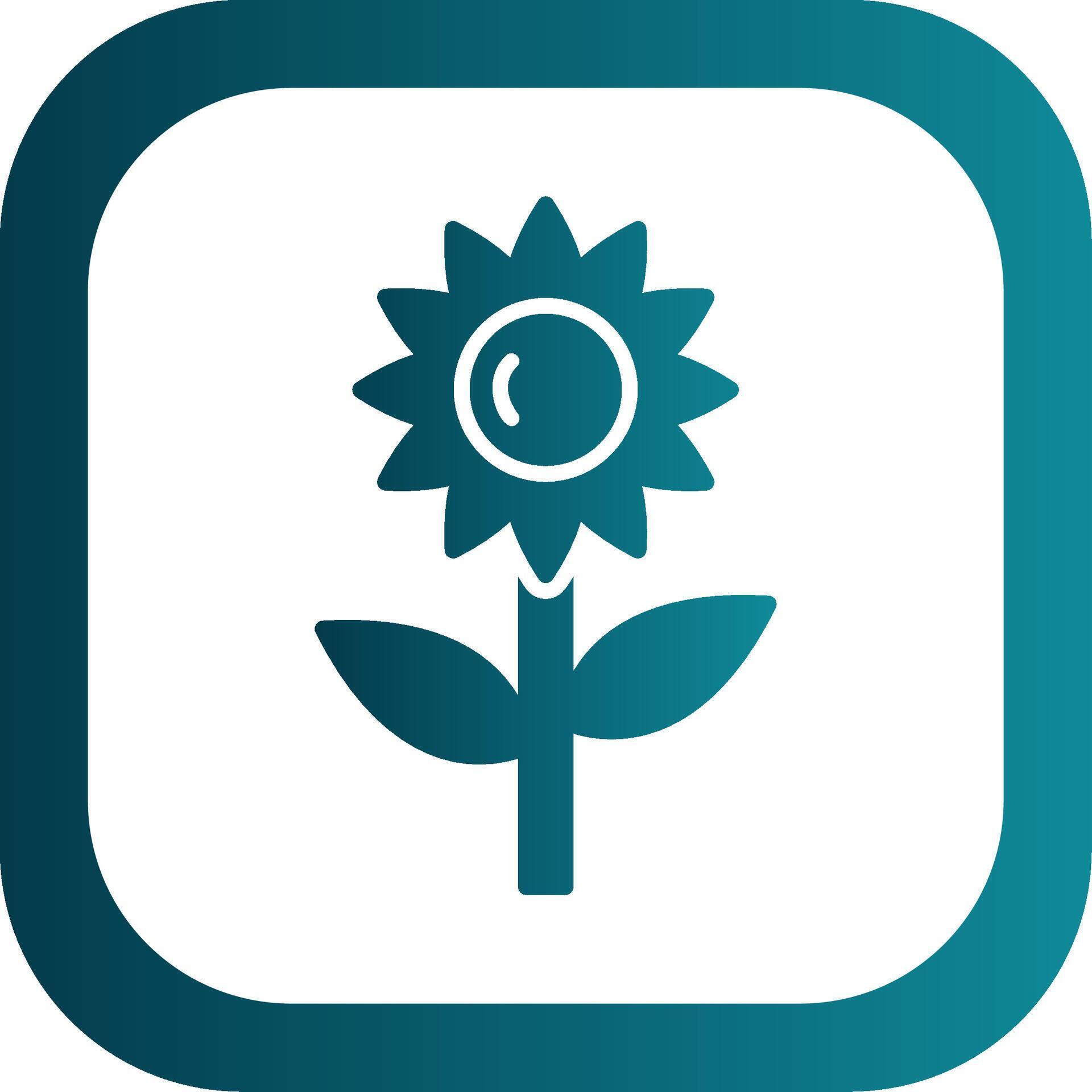 Sunflower Glyph Gradient Corner Icon 44098912 Vector Art at Vecteezy