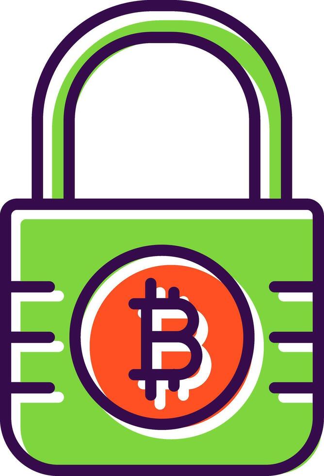 Bitcoin Encryption filled Design Icon 44099397 Vector Art at Vecteezy
