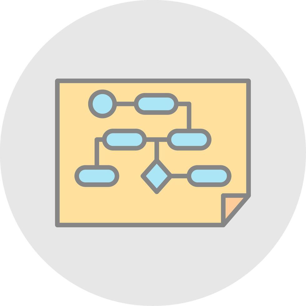 Work Flow Process Line Filled Light Icon 44101912 Vector Art at Vecteezy