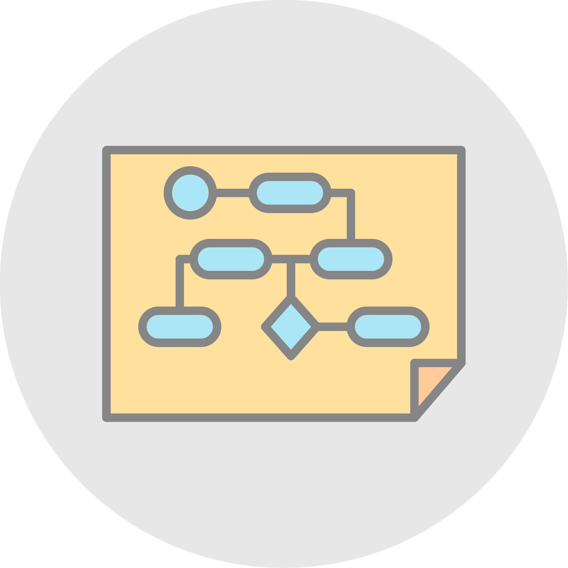 Work Flow Process Line Filled Light Icon 44101912 Vector Art at Vecteezy