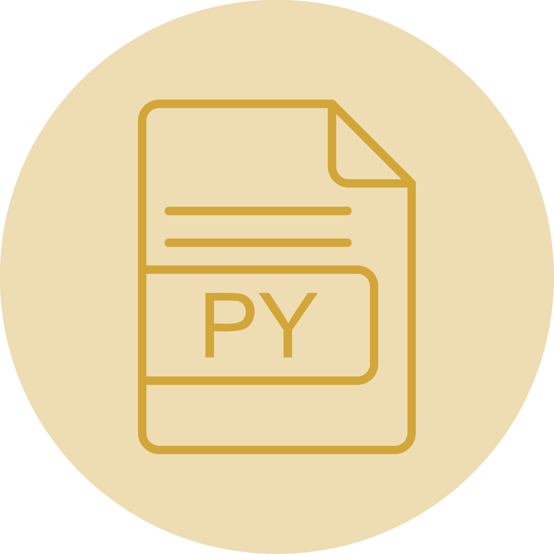 PY File Format Line Yellow Circle Icon 44105384 Vector Art at Vecteezy