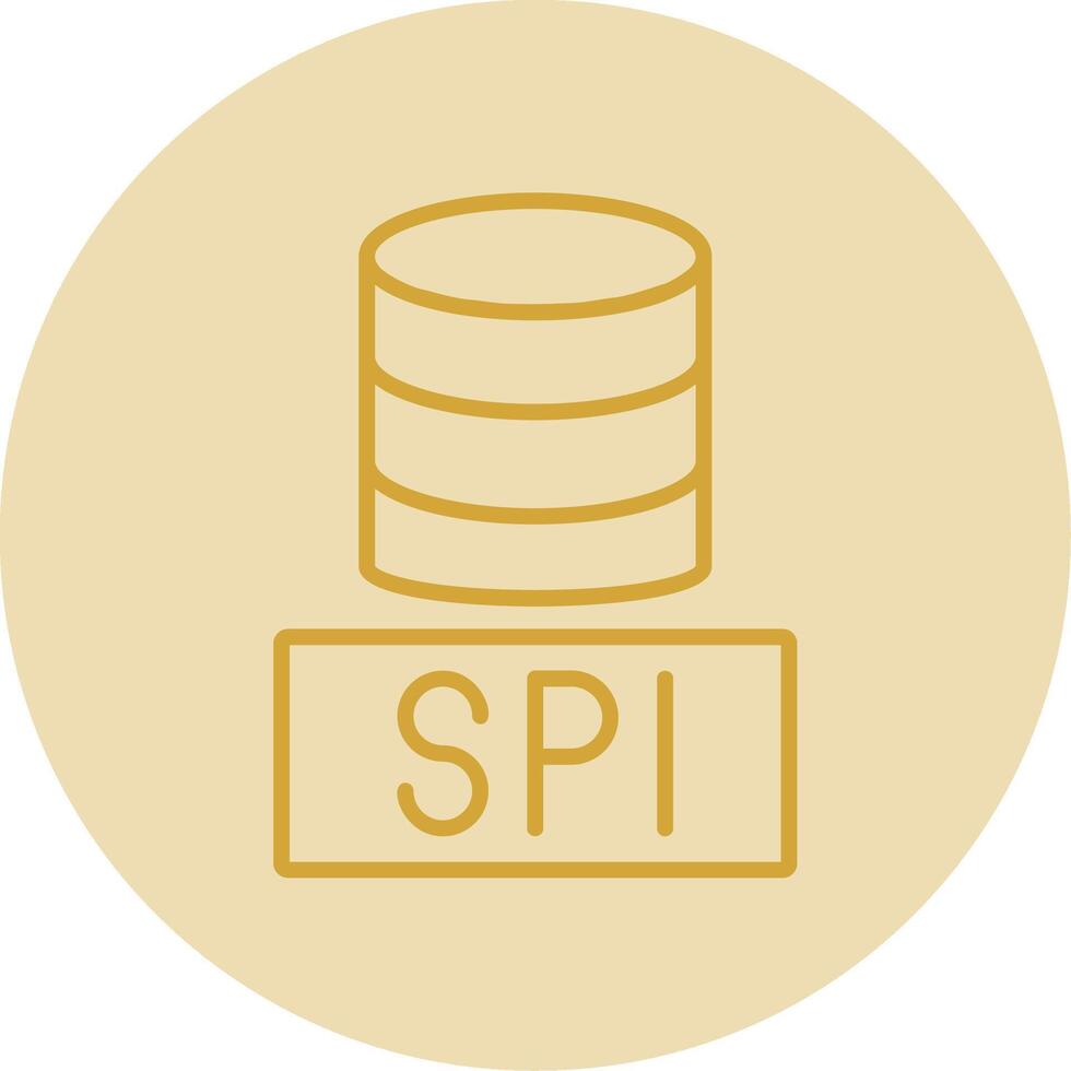 Sql Databases Line Yellow Circle Icon 44105488 Vector Art at Vecteezy