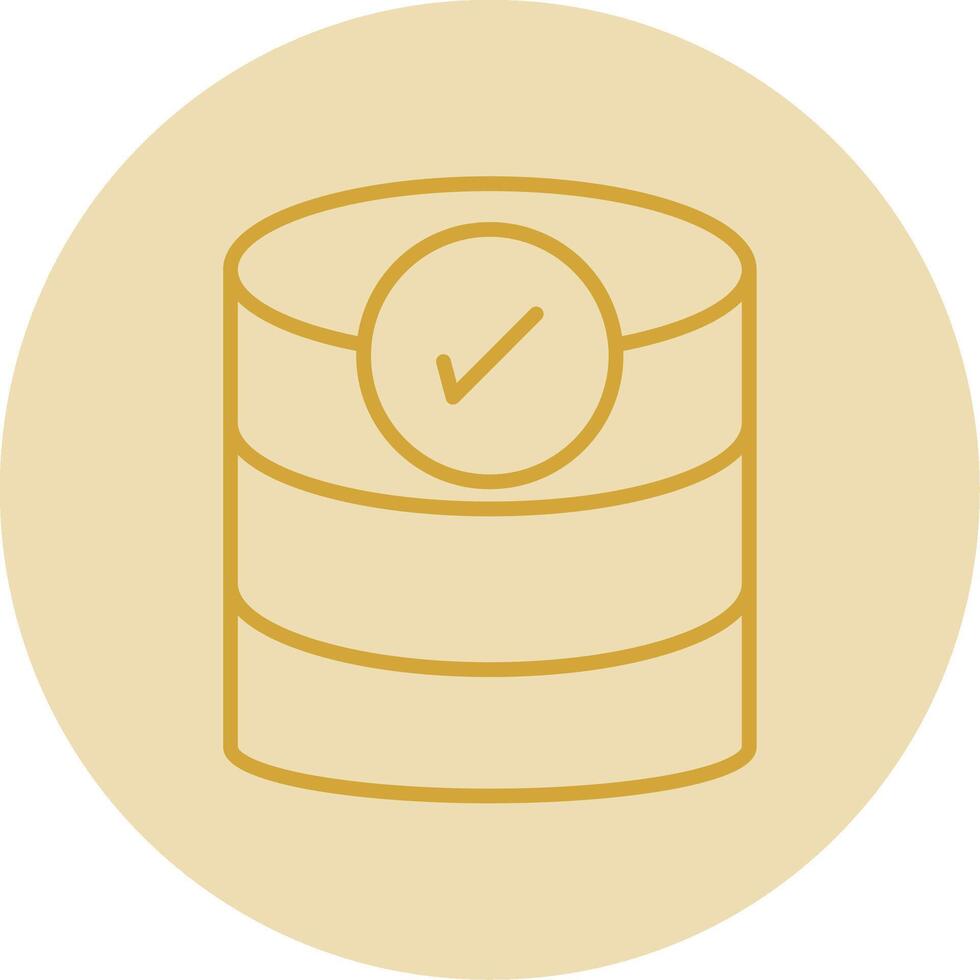 Database Line Yellow Circle Icon 44105661 Vector Art at Vecteezy