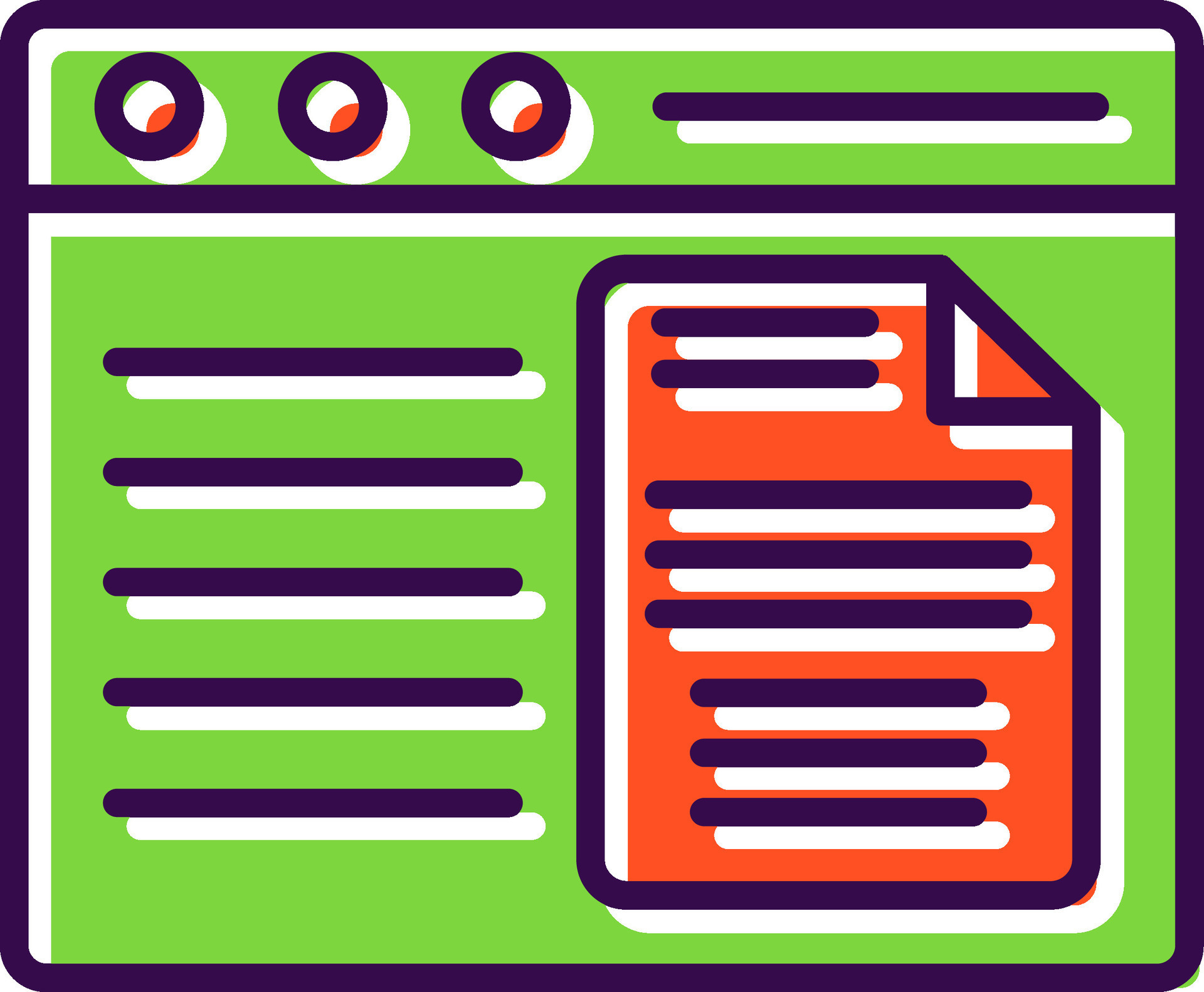 Document filled Design Icon 44106120 Vector Art at Vecteezy