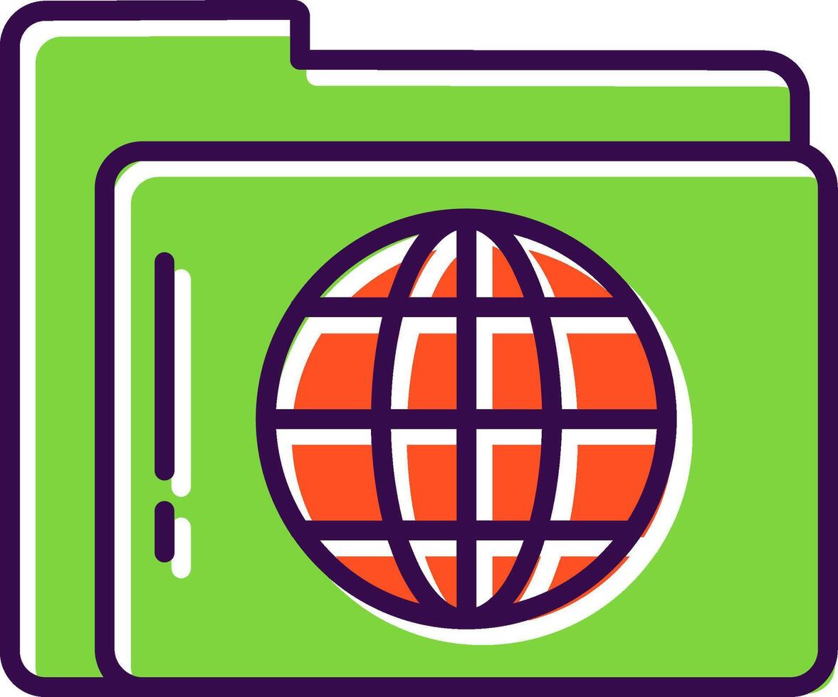 Folder filled Design Icon 44106164 Vector Art at Vecteezy