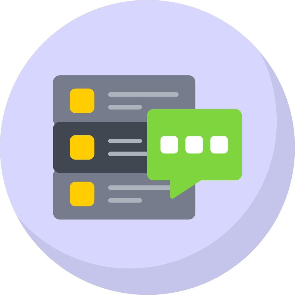 Database Message Flat Bubble Icon 44106352 Vector Art at Vecteezy