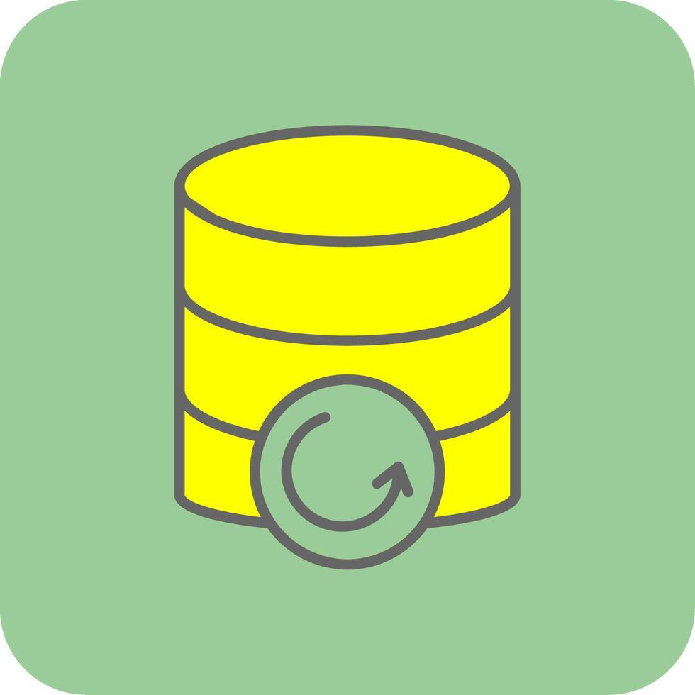 Database Backup Filled Yellow Icon 44107163 Vector Art at Vecteezy