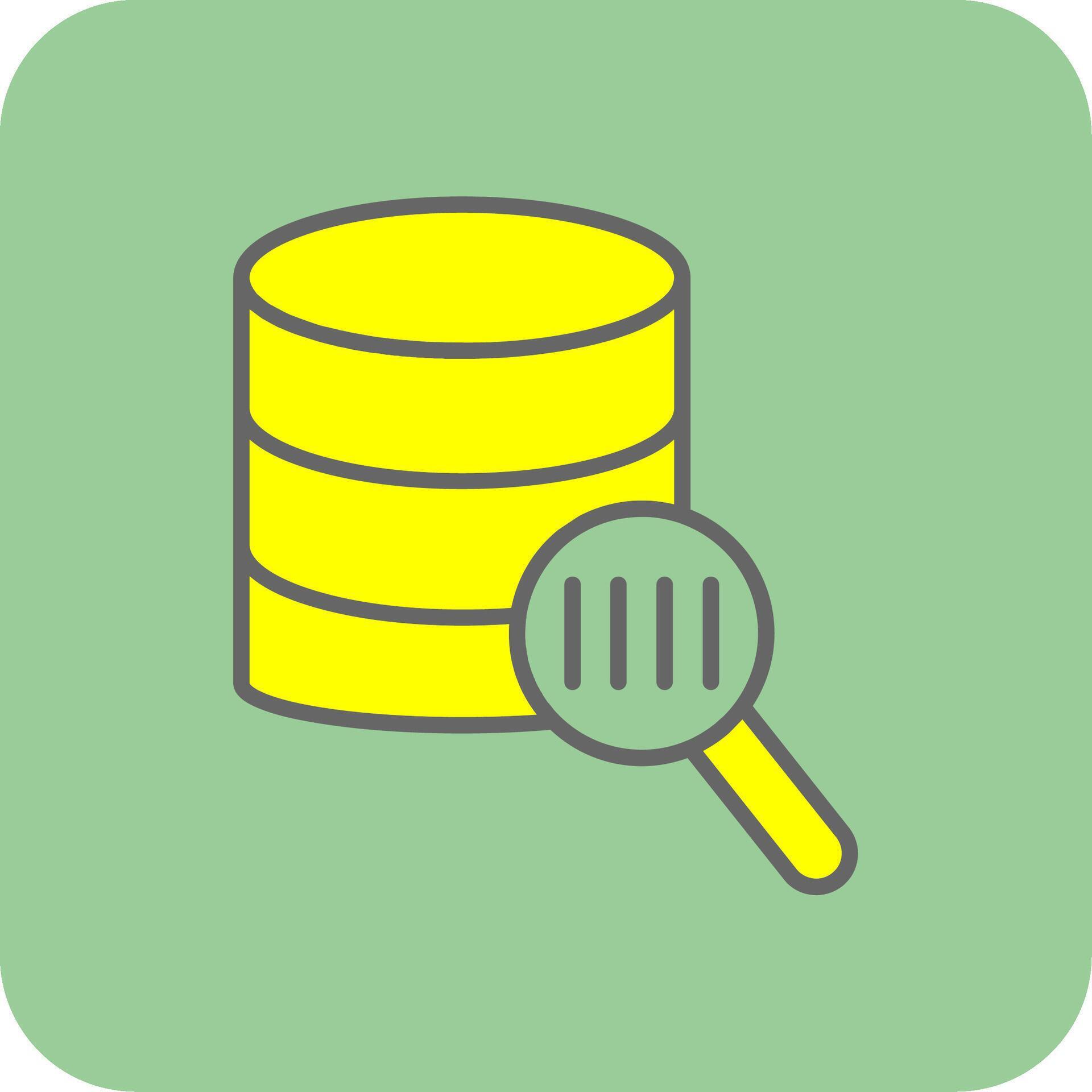 Database Scanning Filled Yellow Icon 44107171 Vector Art at Vecteezy