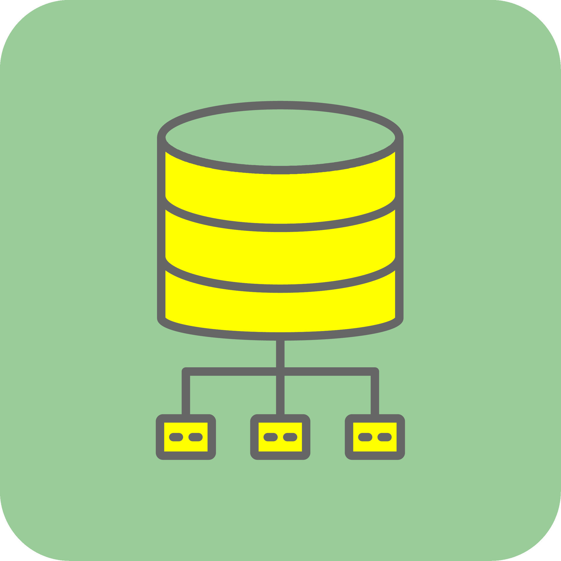 Database Architecture Filled Yellow Icon 44107192 Vector Art at Vecteezy