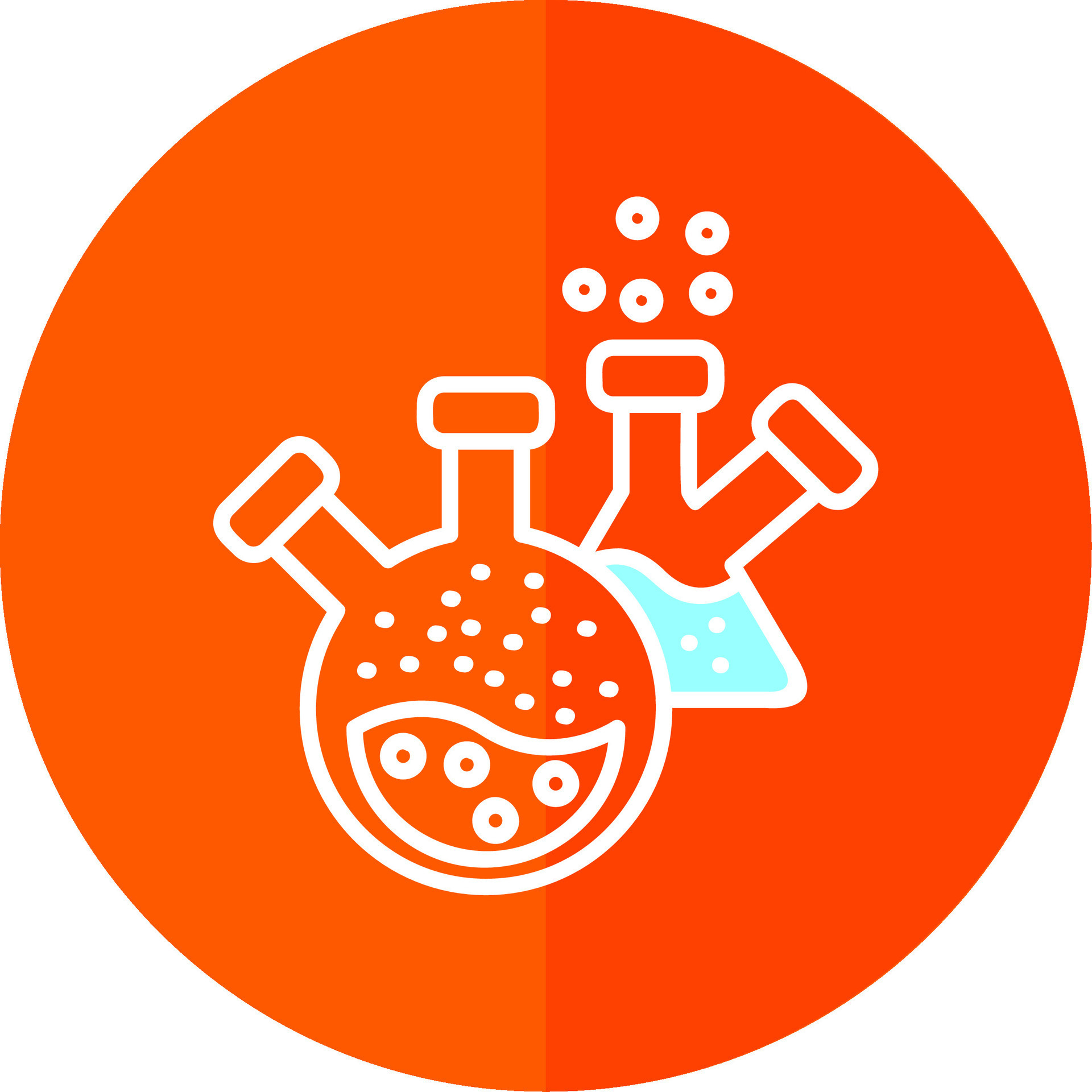 Flask Line Yellow White Icon 44108005 Vector Art at Vecteezy