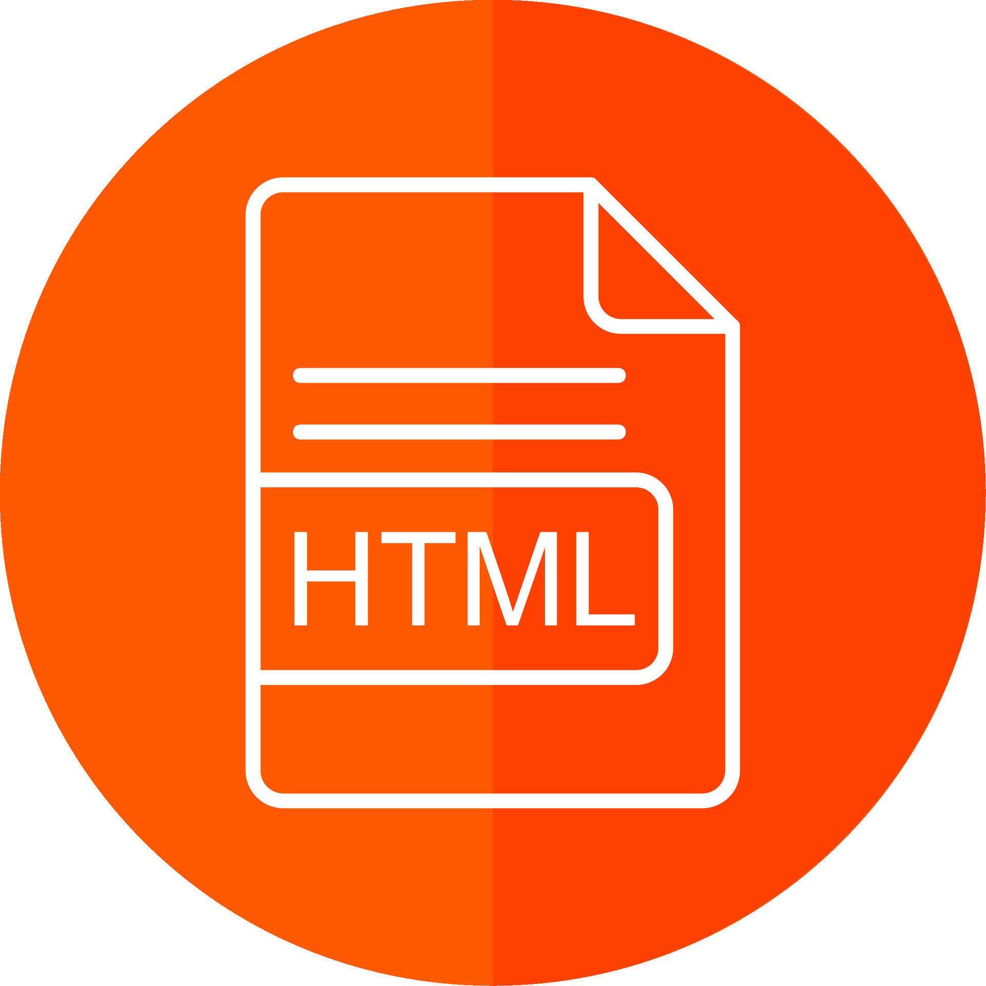 HTML File Format Line Yellow White Icon 44110009 Vector Art at Vecteezy