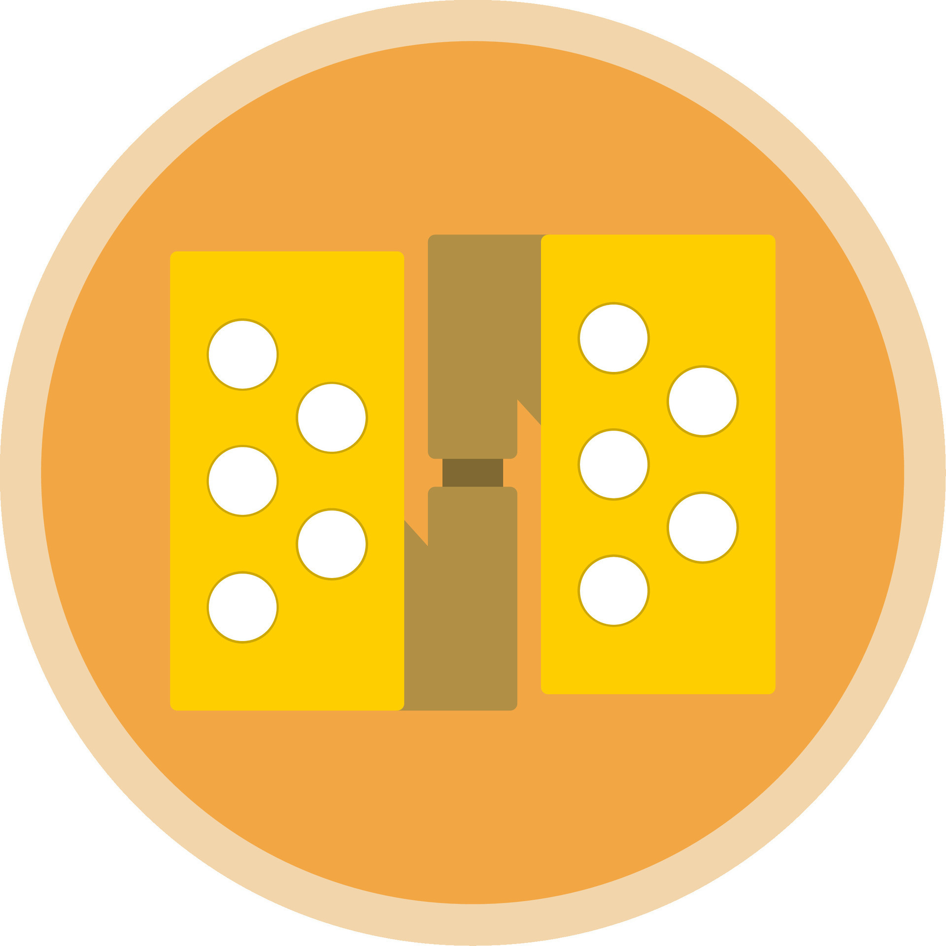 Hinge Flat Multi Circle Icon 44112730 Vector Art at Vecteezy