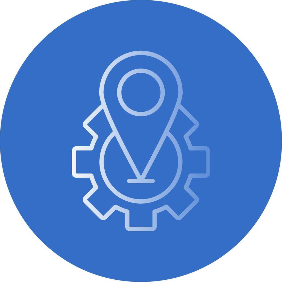 Location Gradient Line Circle Icon 44112981 Vector Art At Vecteezy