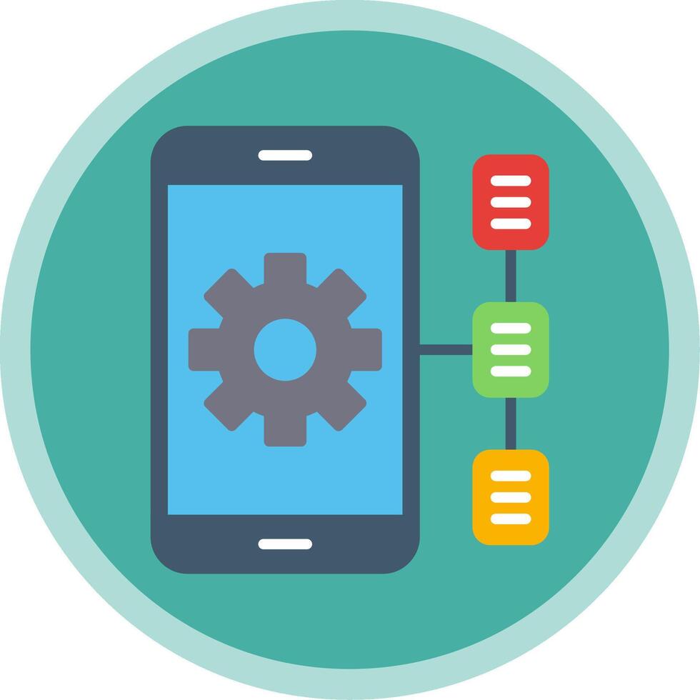 Task Flat Multi Circle Icon 44114714 Vector Art at Vecteezy