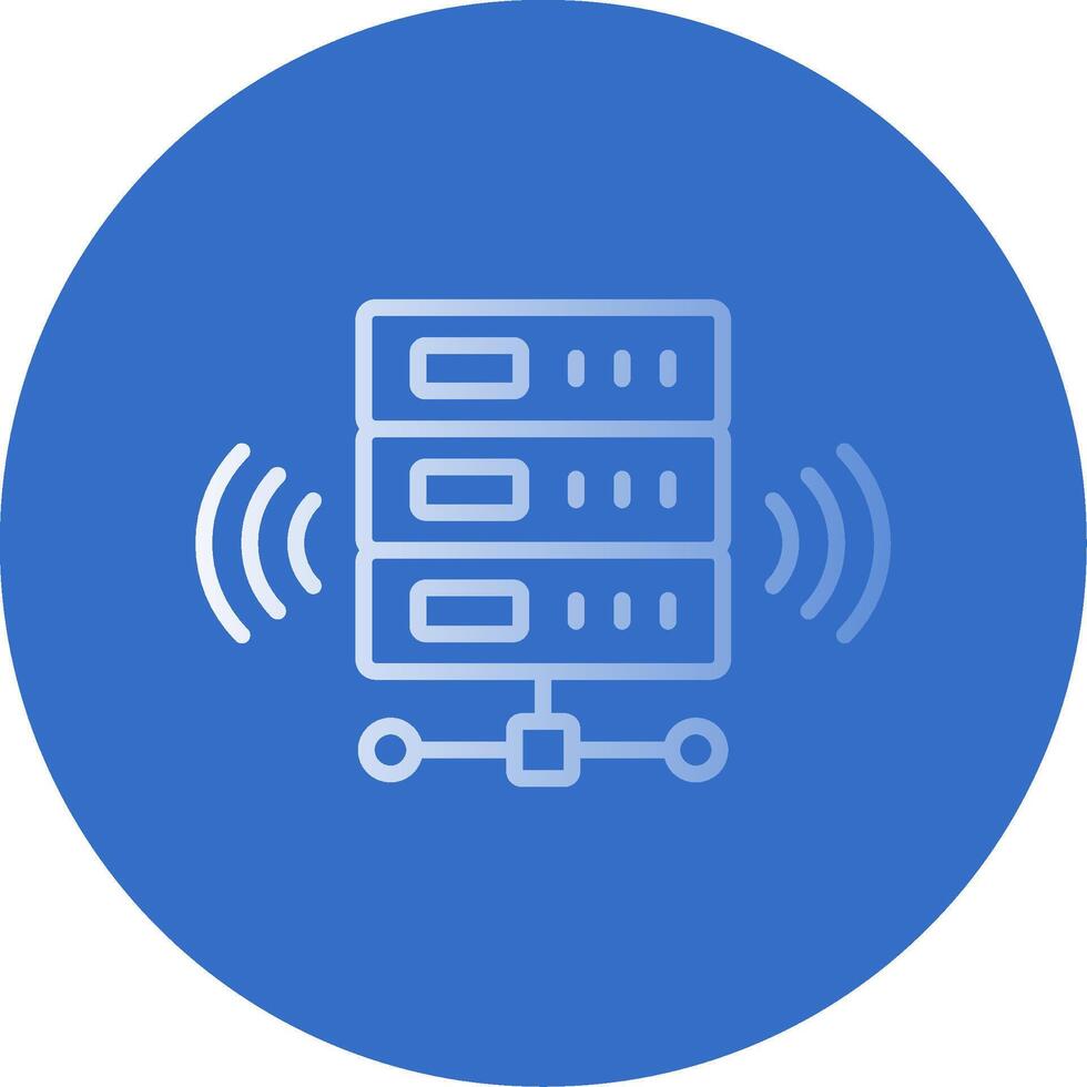 Wireless Database Gradient Line Circle Icon 44115218 Vector Art at Vecteezy